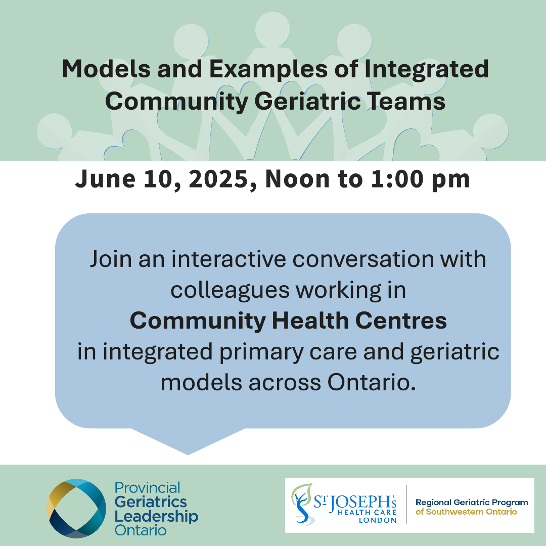 (Archived) Models and Examples of Integrated Community Geriatric Teams ...